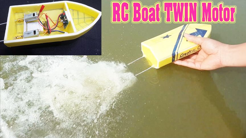 用KT板制作双电机遥控船
