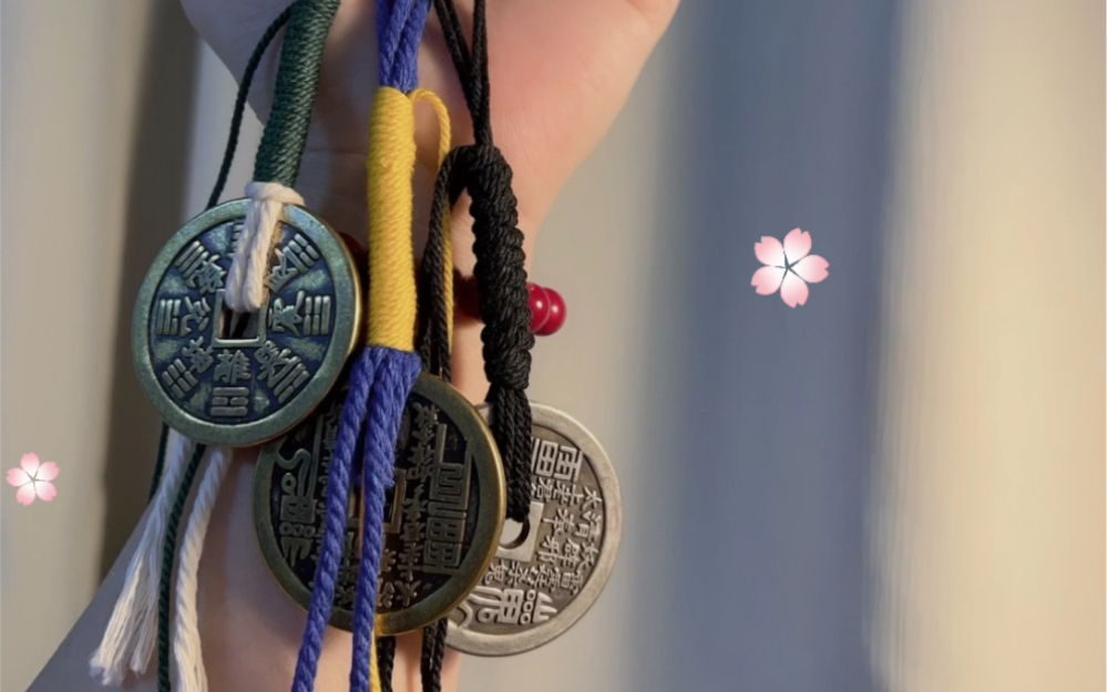 山鬼花钱包挂,手绳