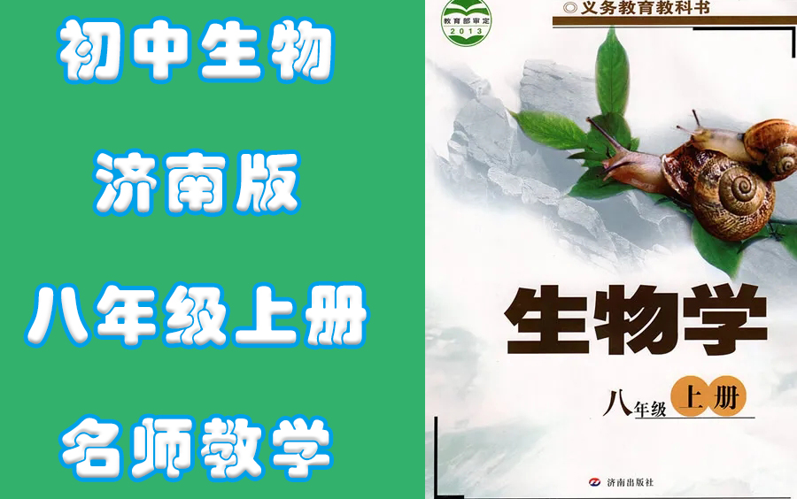 八年级上册生物济南版名师同步教学