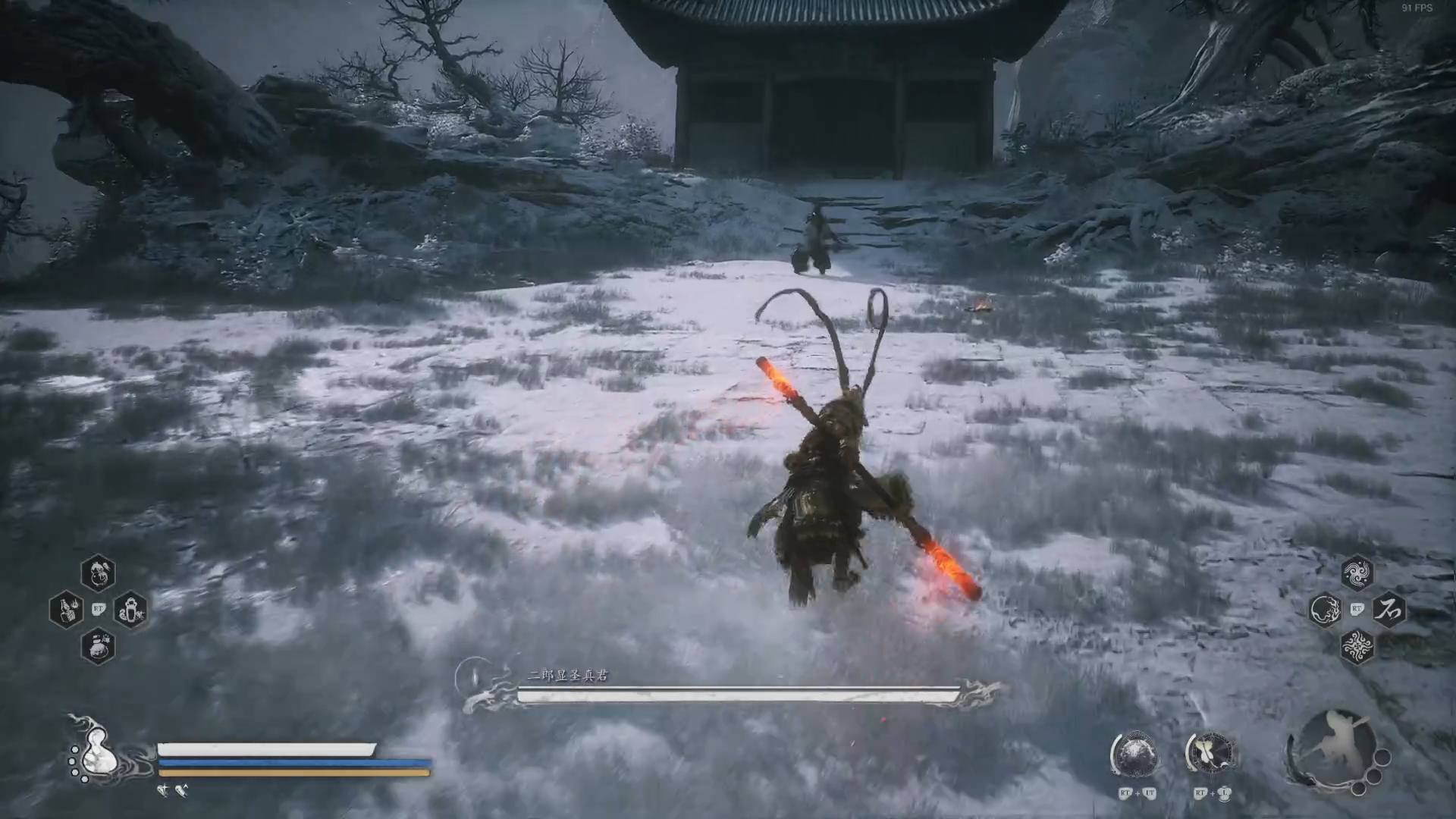 黑神话悟空 鏖战二郎神杨戬6分钟,终于在最后一刻幽默卡死