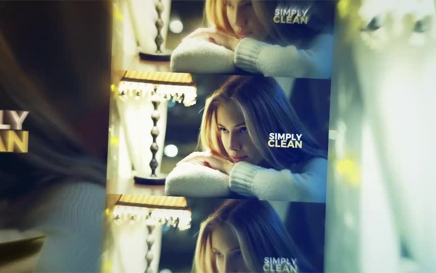 AE模板-照片不断收缩变换效果的人物展示视频产品介绍视频