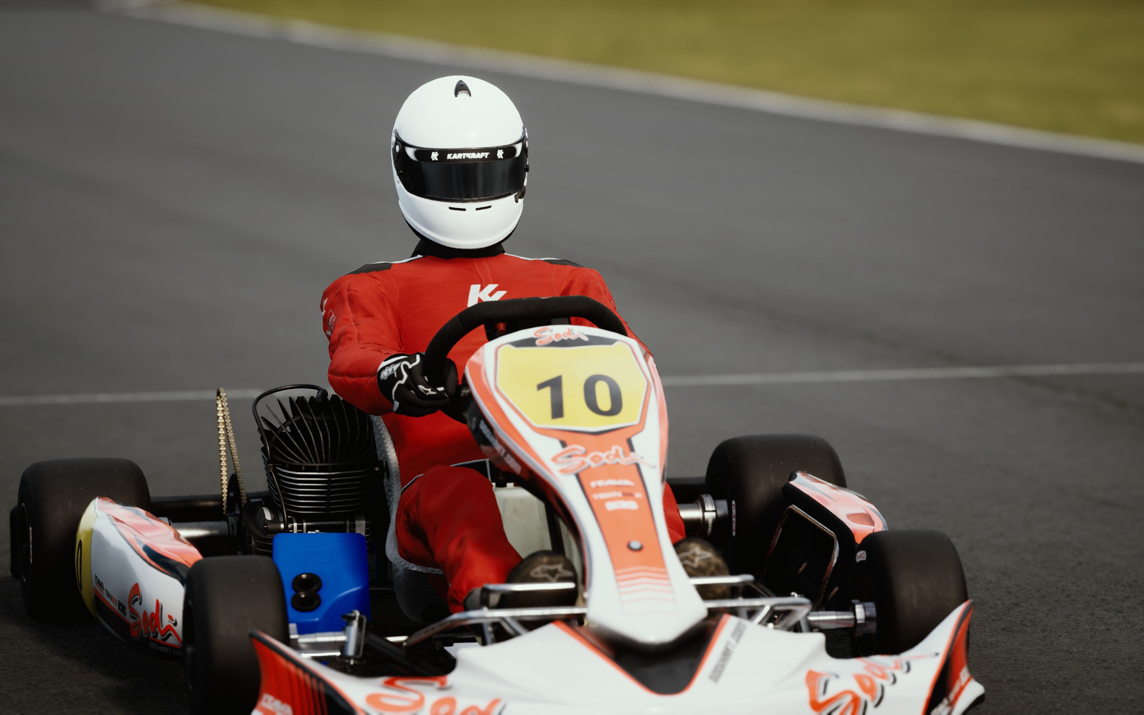 第一次玩画面超真实的卡丁车模拟器Kartkraft!甚至用龟速车刷了一下圈?