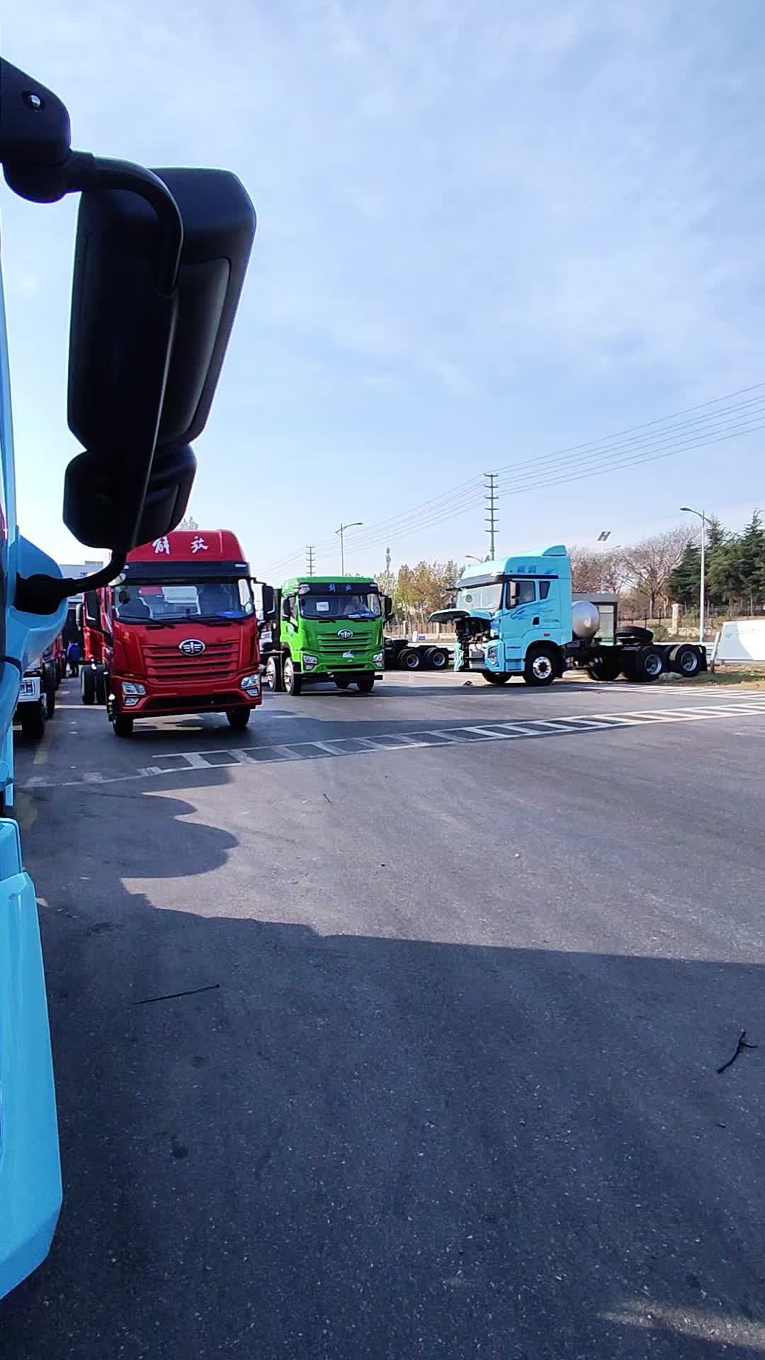 #卡车 #纯电动 #牵引车 #解放卡车