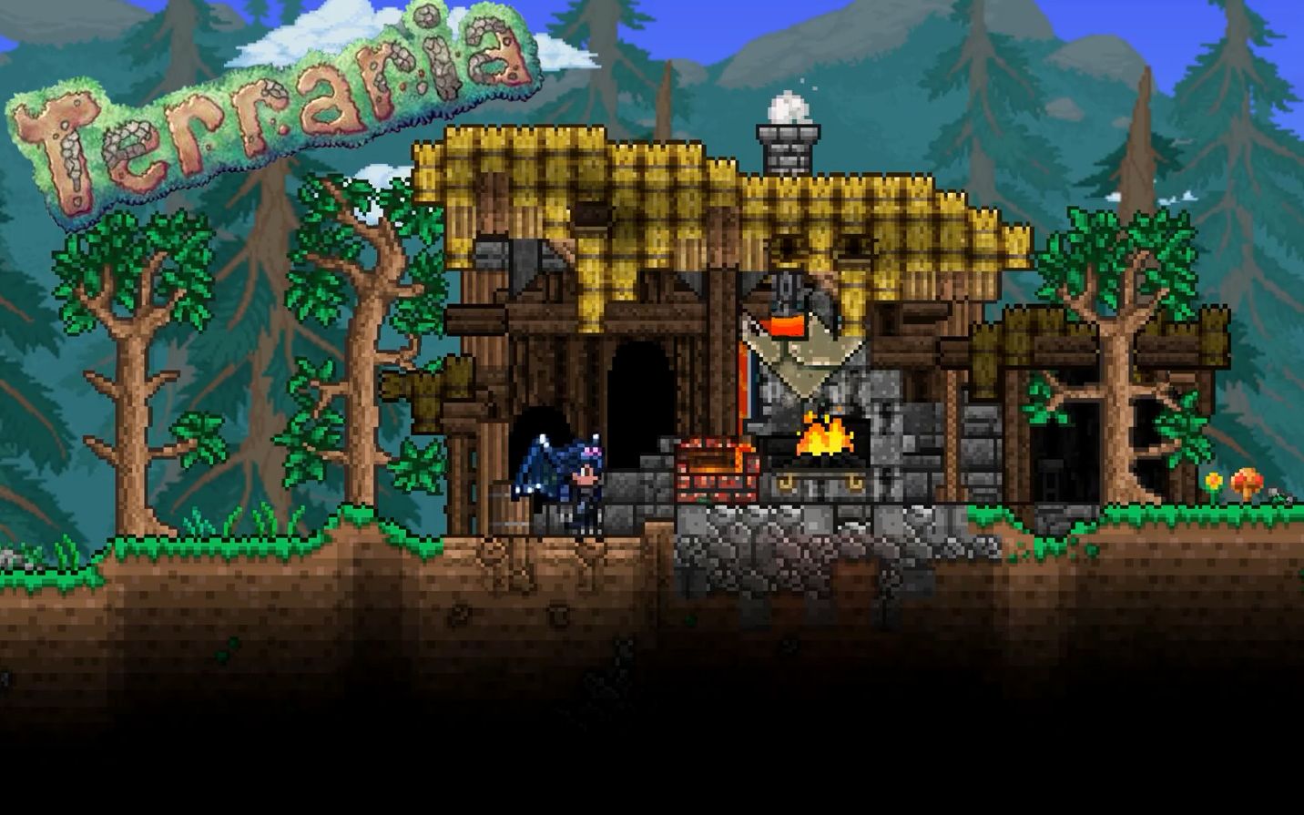 泰拉瑞亚建筑|铁匠铺建造 Custom Forge Tutorial