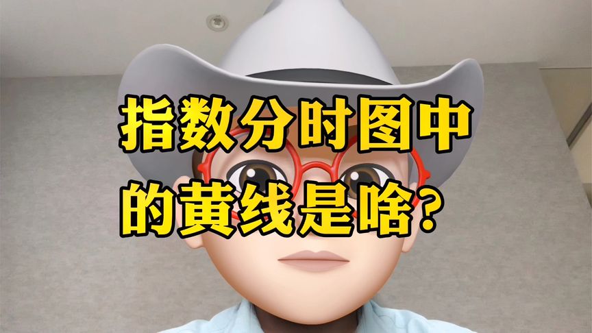 指数分时图中的黄线是啥?