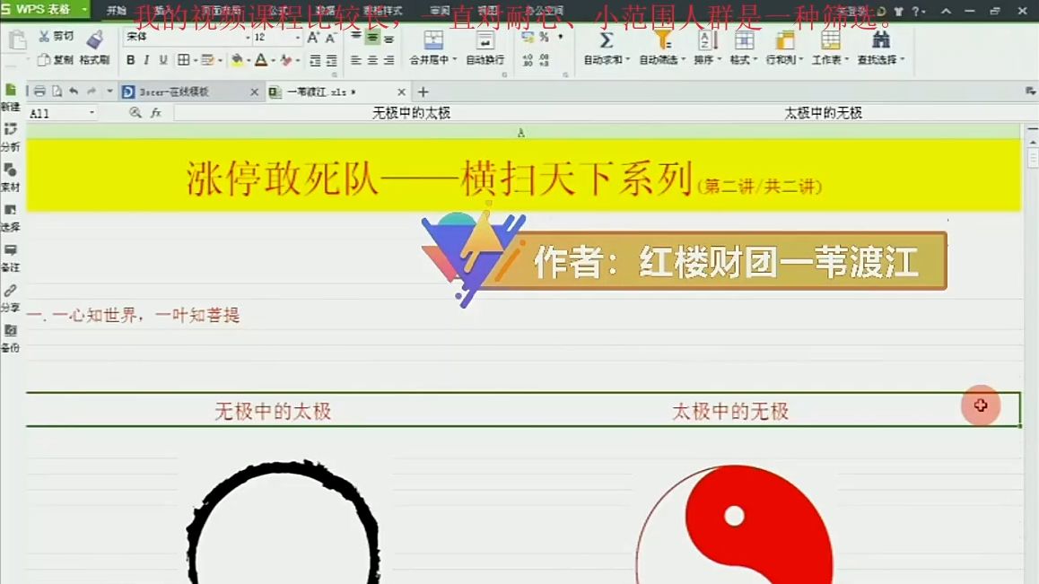 一苇渡江涨停敢死队《横扫天下系列》第二讲 一苇渡江 高手篇庄家...