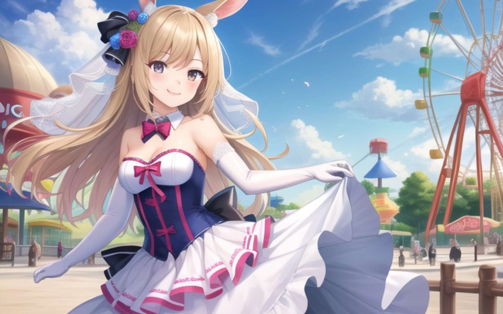【AI绘画】猫娘/兔女郎的花嫁