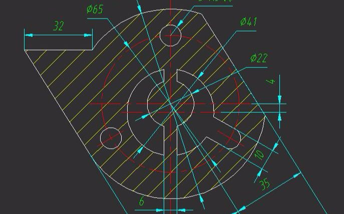 cad教程视频2004 autocad教程视频 部落窝CAD019 二维案例