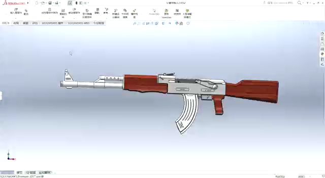sw solidworks练习生画Ak,