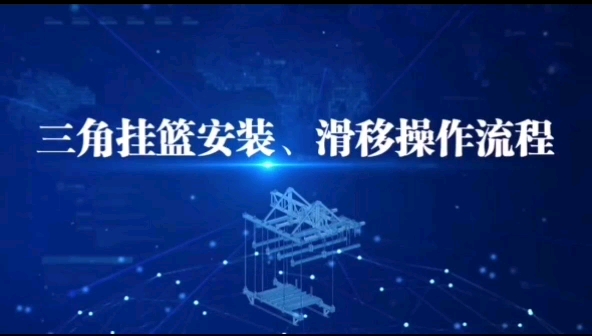 三角挂篮安装、滑移操作流程