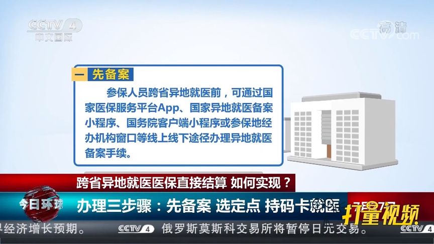 跨省异地就医直接结算需要哪些流程?这三个步骤要记牢|今日环球