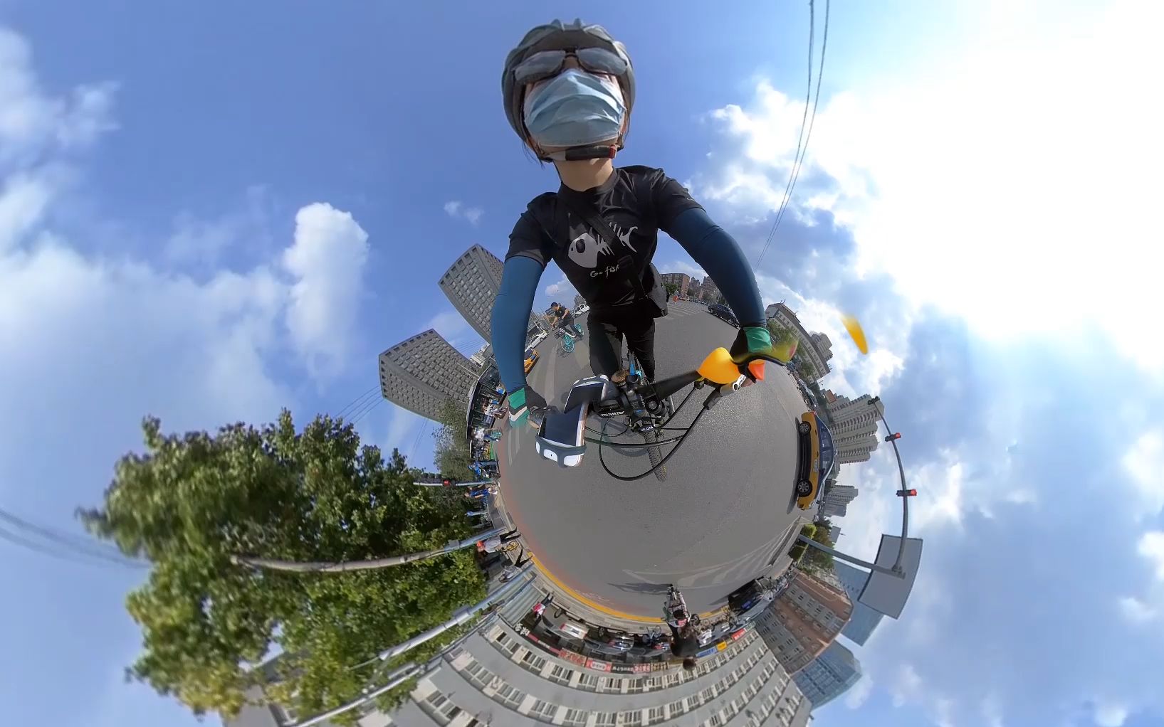 insta360 骑行试拍 第一次PR剪辑