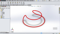 SolidWorks实例绘制,利用临时曲面绘制的3D零件模型