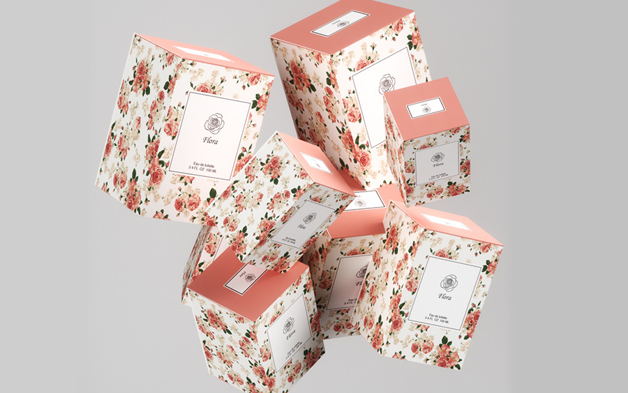 【最终稿】C4D包装盒模型展UV 包装盒刀版展开