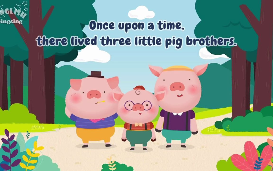 The Three Little Pigs 三只小猪|English Fairy Tale Stories 英文童话故事