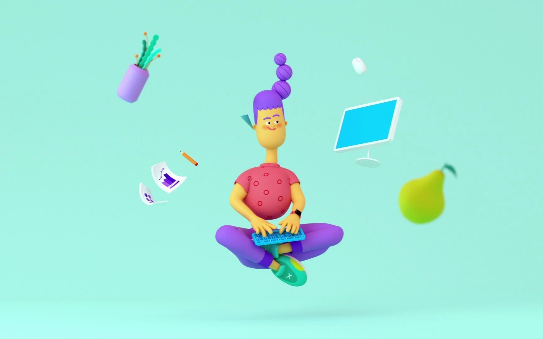 【优质三维动画】Work Better at Home with Logitech - Clim Studio