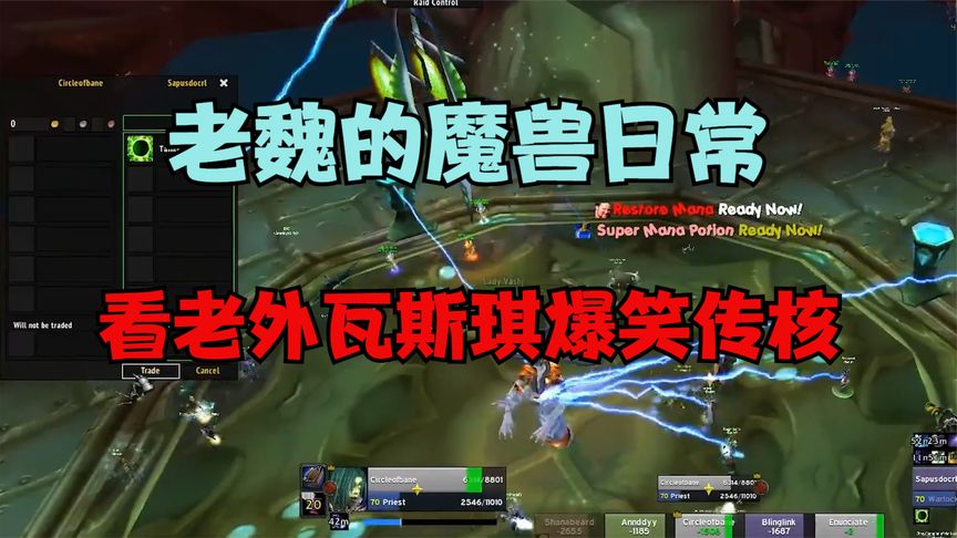 【老魏的魔兽日常】看老外瓦斯琪爆笑传核