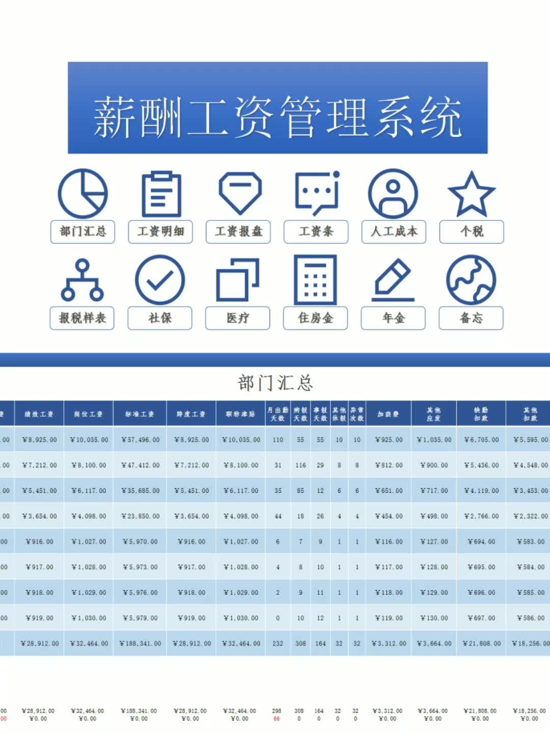 薪酬工资管理系统