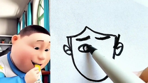 谁会背古诗,简笔画,少儿创意美术