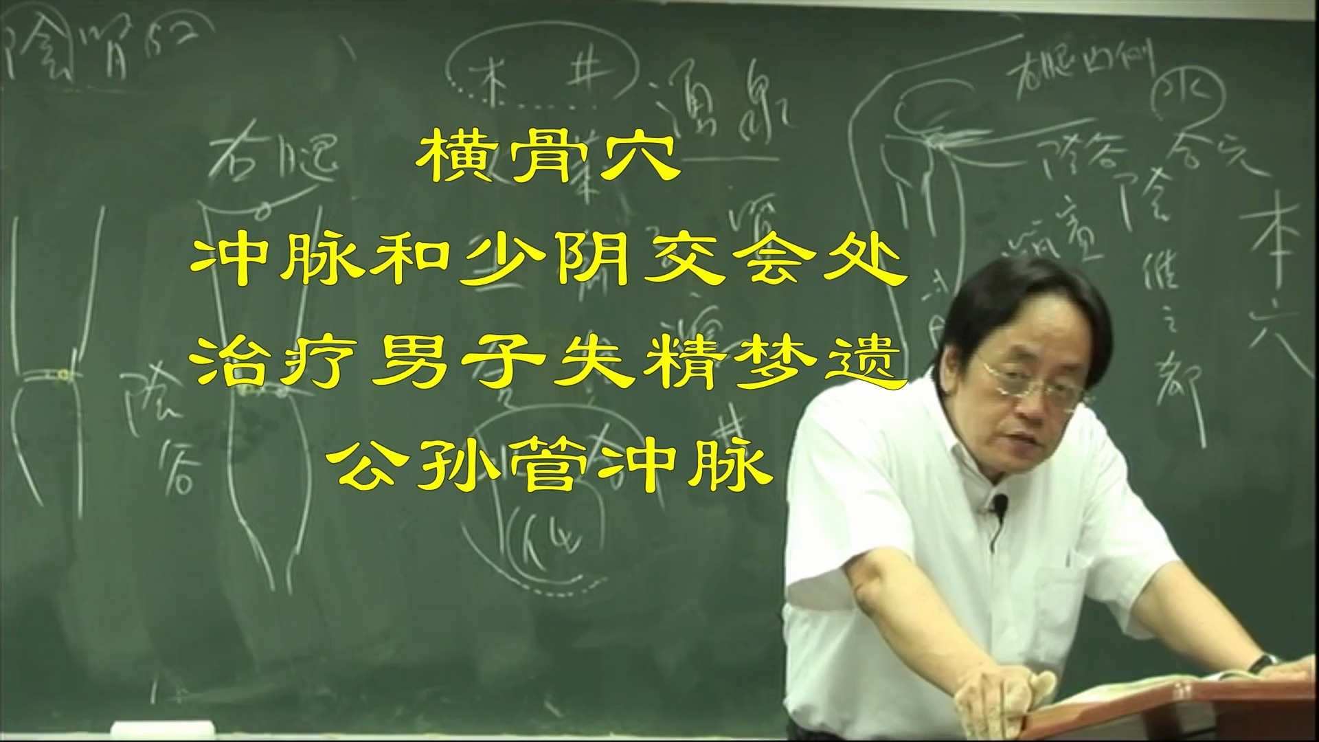 倪海厦针灸1-240 横骨穴 冲脉和少阴交会处 治疗男子失精梦遗 公孙管...