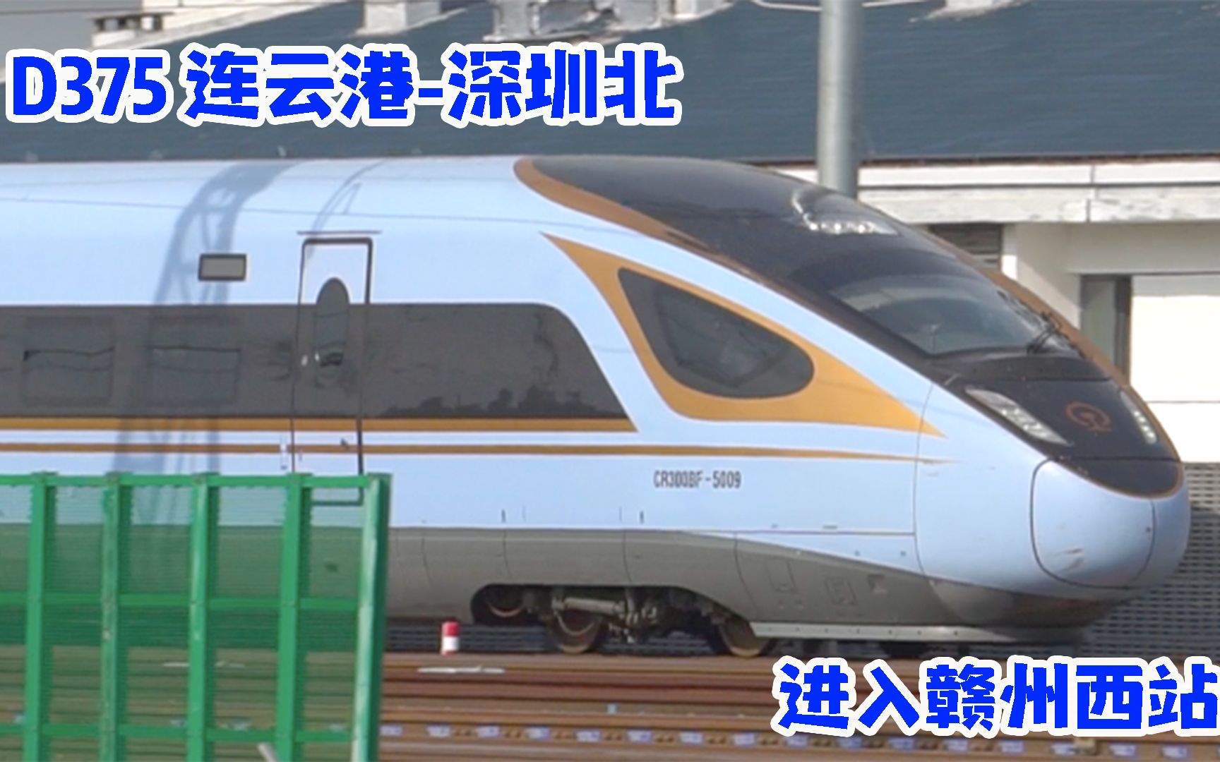 蓝暖男担当D375(连云港-深圳北)到达赣州西站