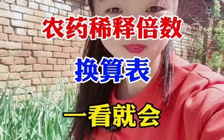 【三农】打药不能马虎,用量一定要精准,不会计算用药量没关系,赶紧...