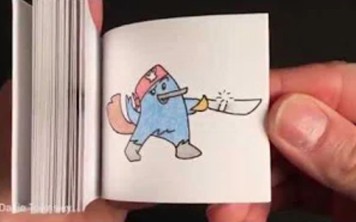 专业动画师制作的翻页书!