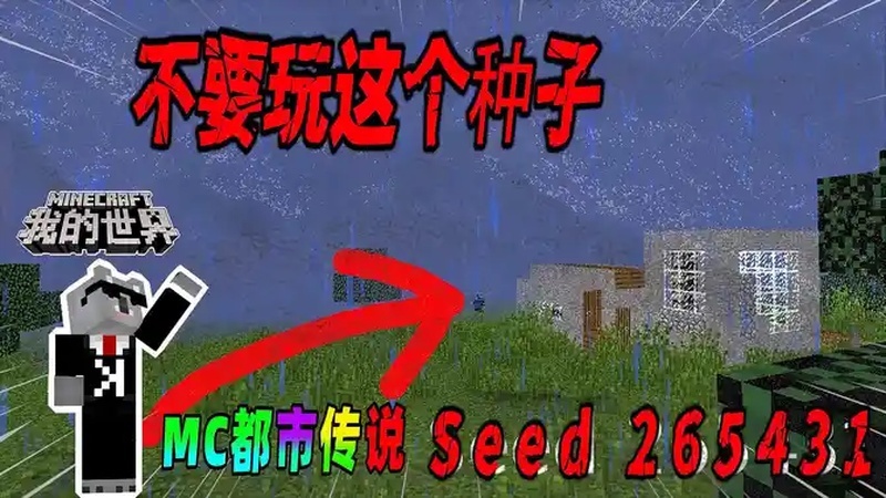 我的世界:最好不要玩这个种子,你可能会遇到诡异的实体!