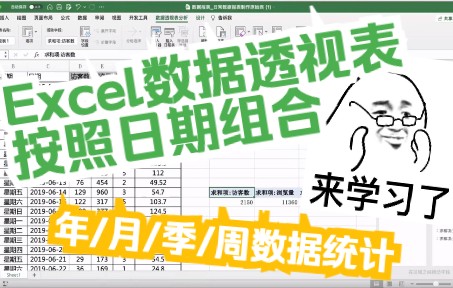 Excel日期按照年月季度分析/数据透视表组合功能日期分组/小闹电子...