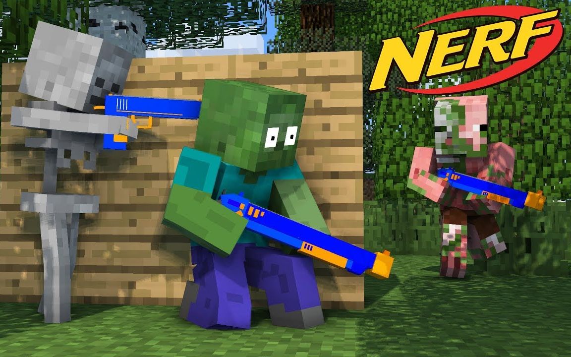 怪物学院 - Nerf枪战 - 我的世界动画