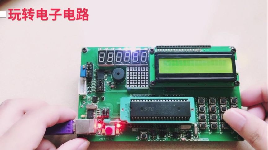 51单片机控制8路LED小灯