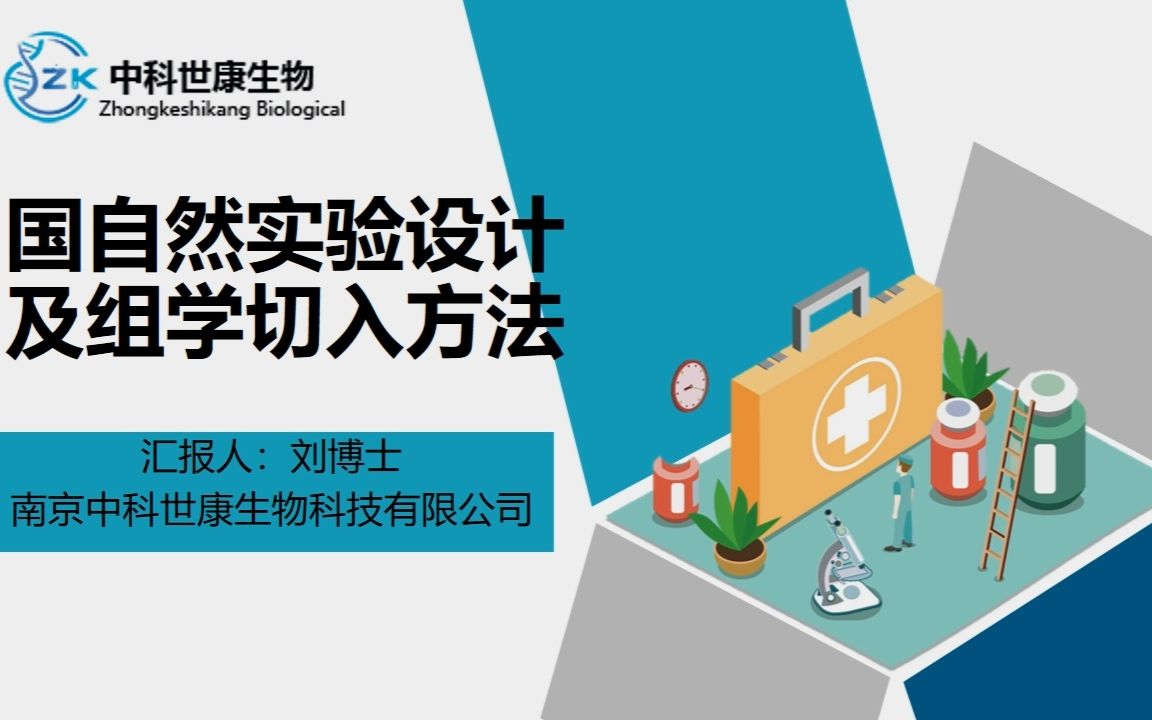国自然实验设计及组学的切入方法——中科世康生物