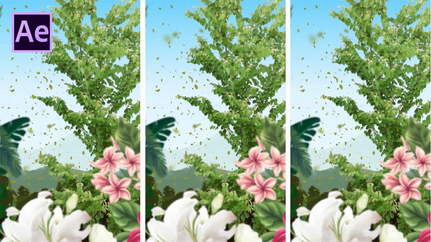 【AE教程】自动填充生长动画插件 让你事半功倍 植物自动生长