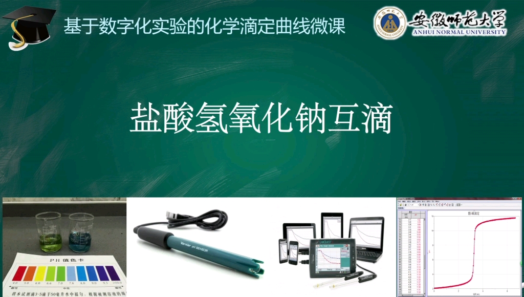 【基于数字化实验的化学滴定曲线微课】盐酸与氢氧化钠相互滴定