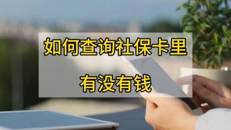 如何查询社保卡里有没有钱
