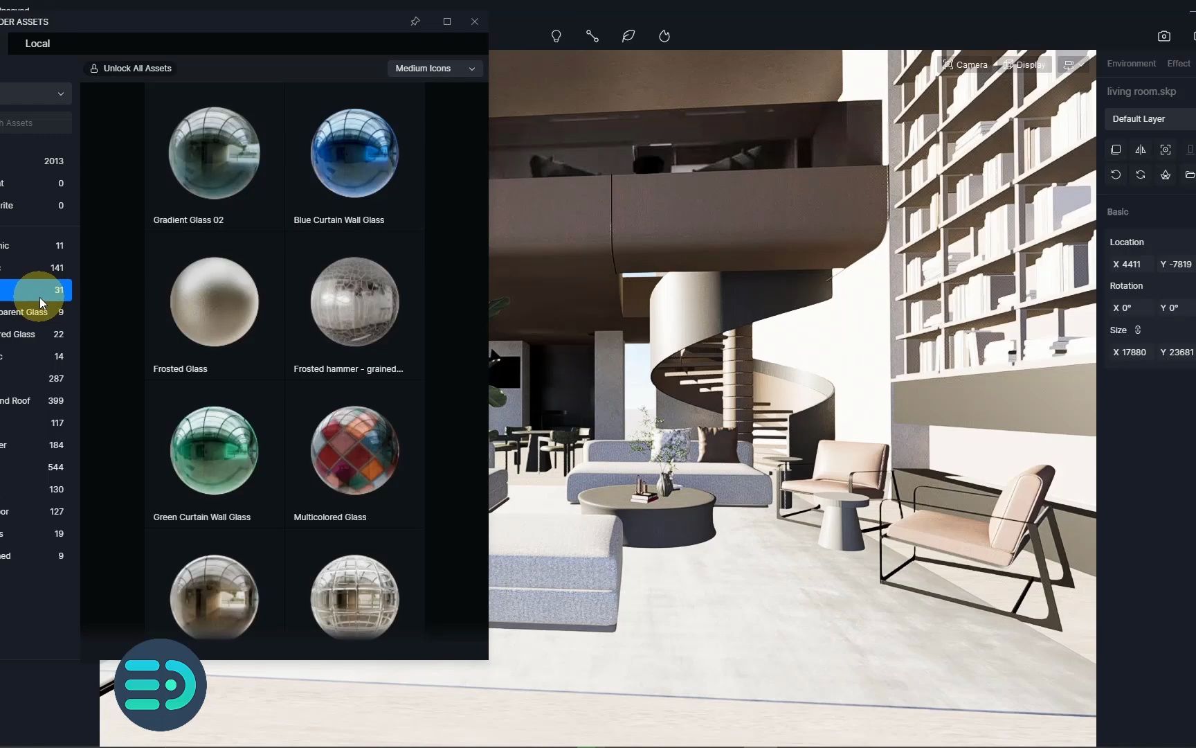 【3D渲染】D5渲染室内客厅