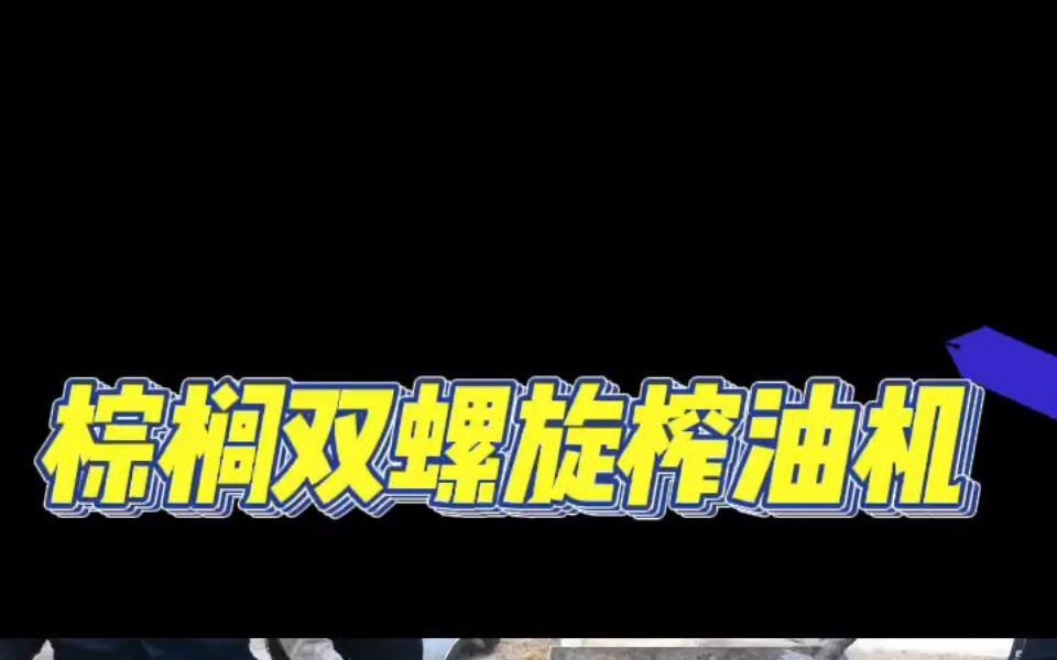 棕榈双螺旋榨油机:不锈钢材质,得油率高,可保留完整的棕榈核
