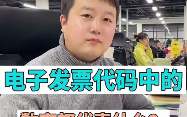 电子发票为12位,其中的数字代表什么意思?