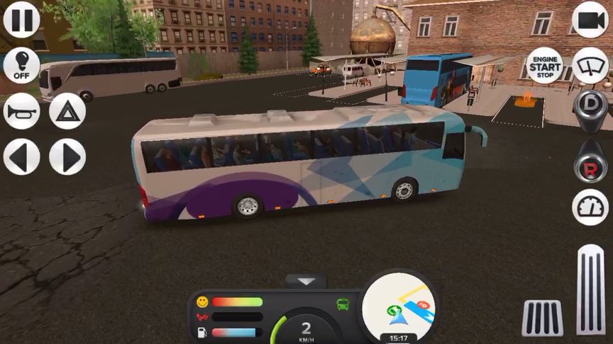 手机客车模拟:跑了好几天,终于到北京了!