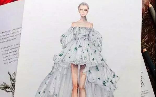 服装设计:标准的人体模特与精致的礼服——完美!