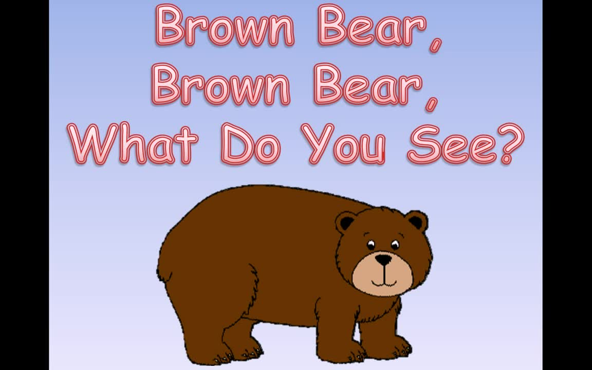 ...经典英文绘本 英语早教启蒙儿歌大合集Brown Bear,What Do You ...