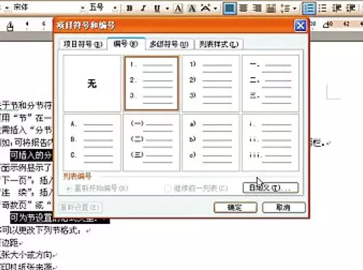 Word文档篇——使用项目符号