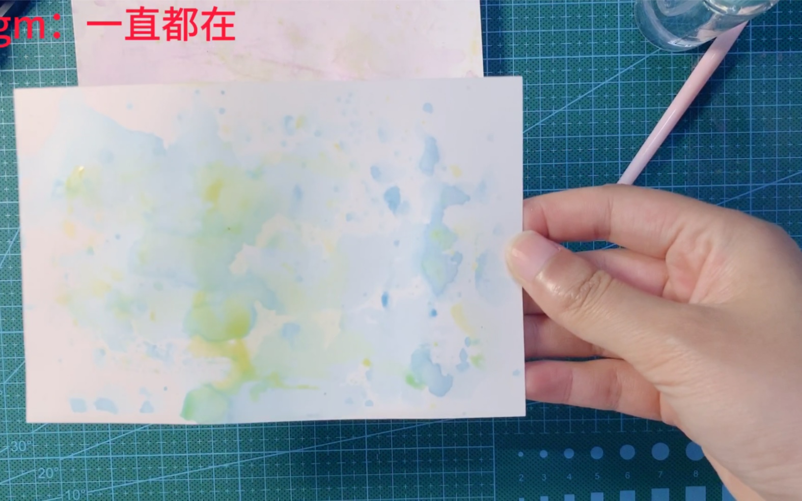 【新手染卡制作】贫穷女孩+手残党都能做的染卡,工具不全第一次尝试