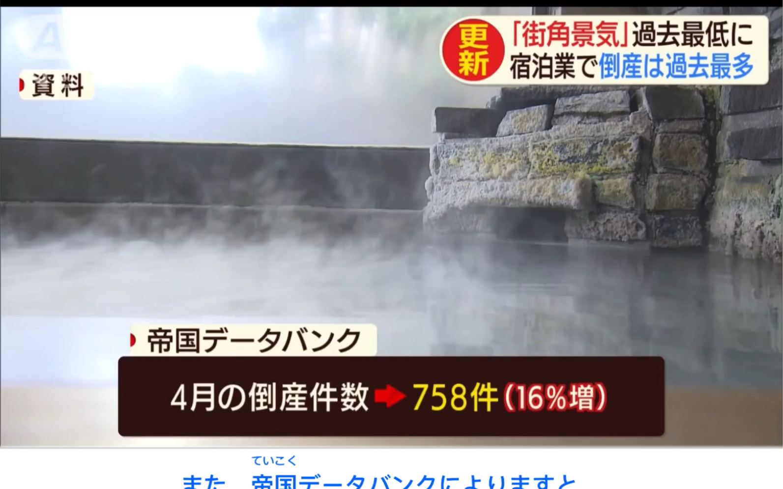 中日双语字幕日语听力练习(受此次疫情的影响日本行业景气大幅下滑)