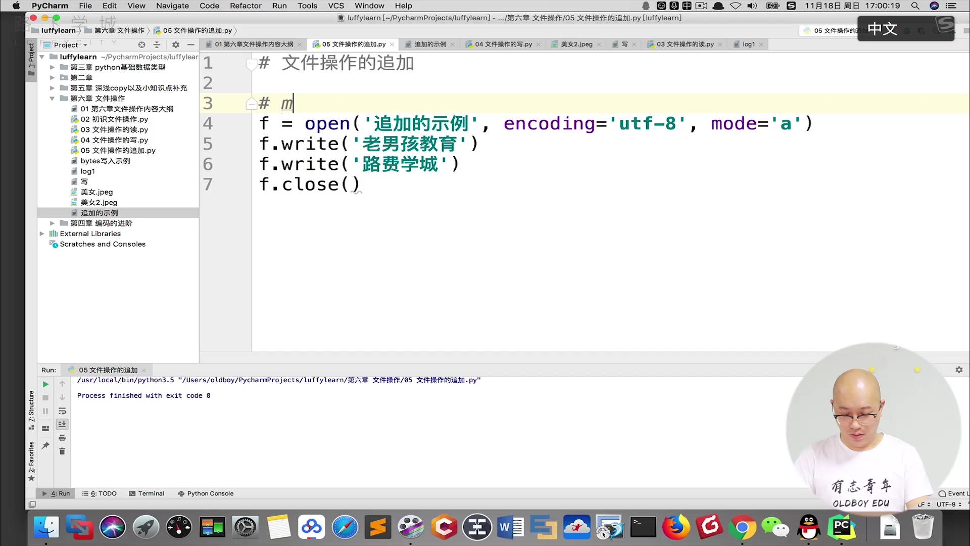 路飞学城2019最新Python教程:文件操作