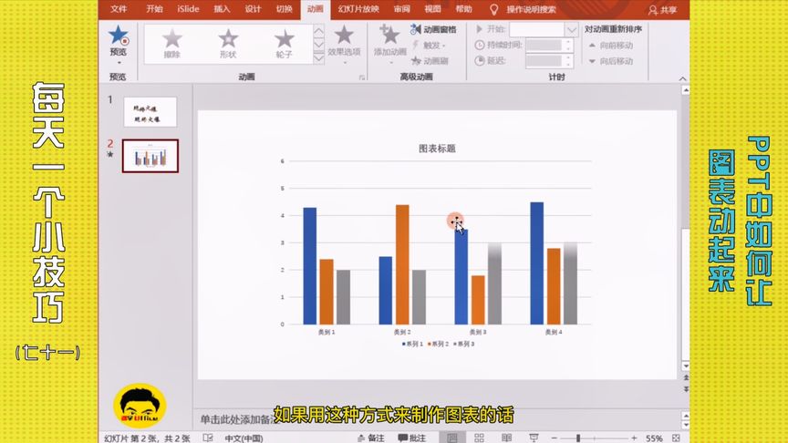 你在ppt里制作的图表如果可以动起来,会不会让人刮目相看?