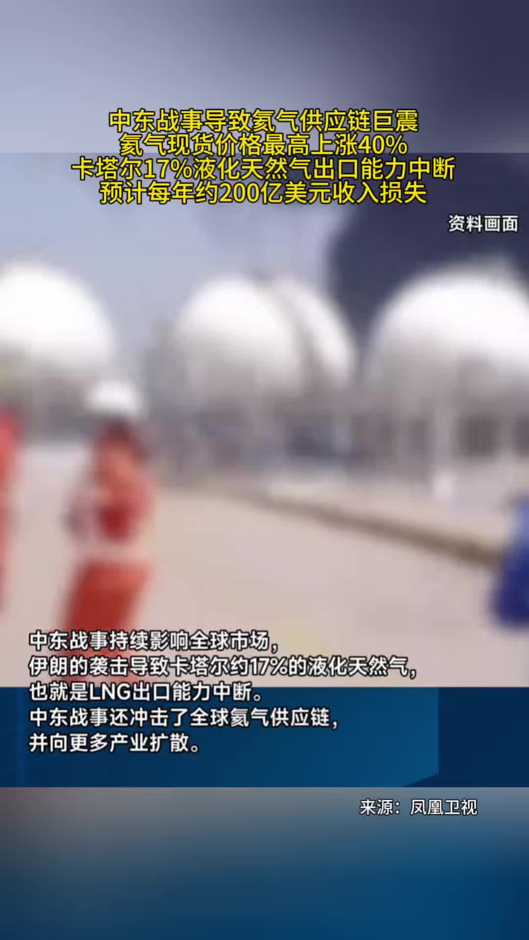 中东战事导致氦气供应链巨震,氦气现货价格最高上涨40%,卡塔尔17%...