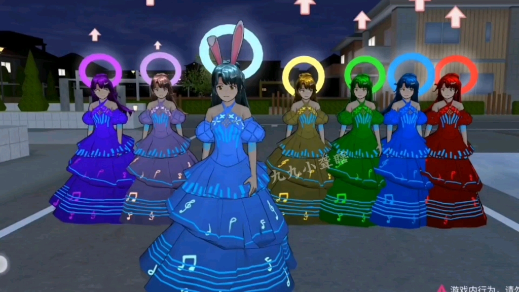 樱花校园模拟器:七彩守护者惩罚吸血鬼_樱花校园模拟器