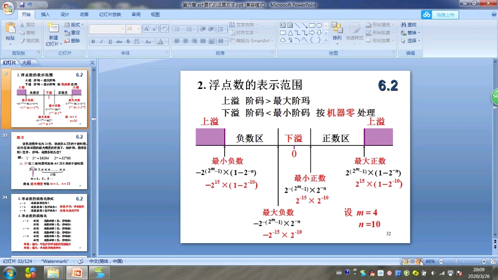 浮点数的表示范围