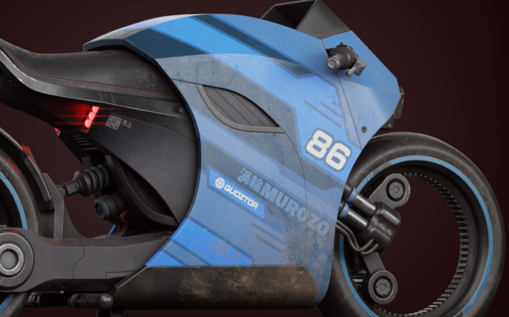Artstation - Blender科幻摩托车建模教程【中英字幕】Andrew Semyonov